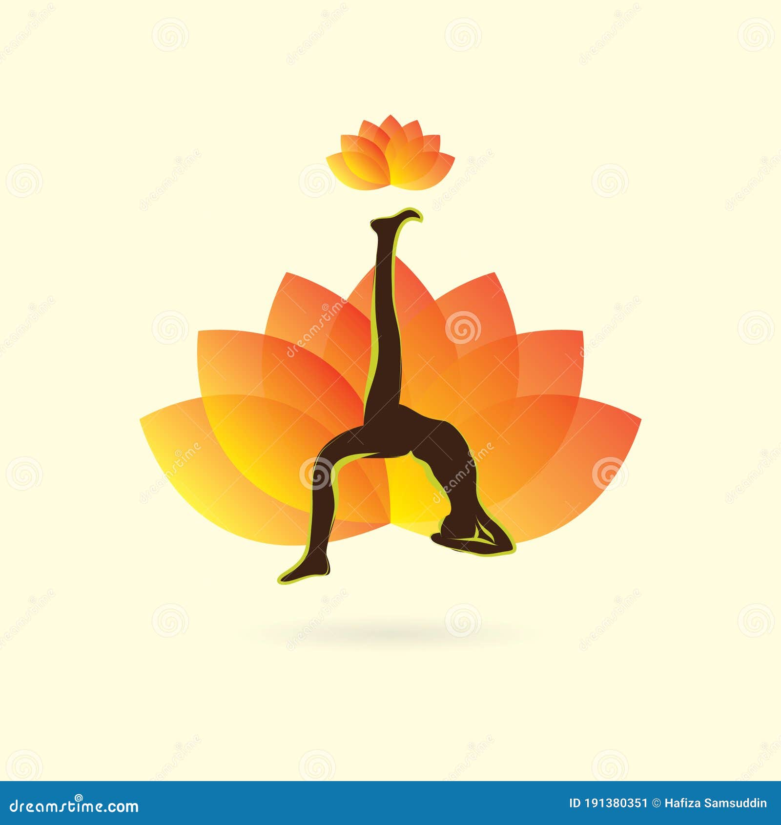Yoga Inversion Pose. Vector Illustration Decorative Design ...