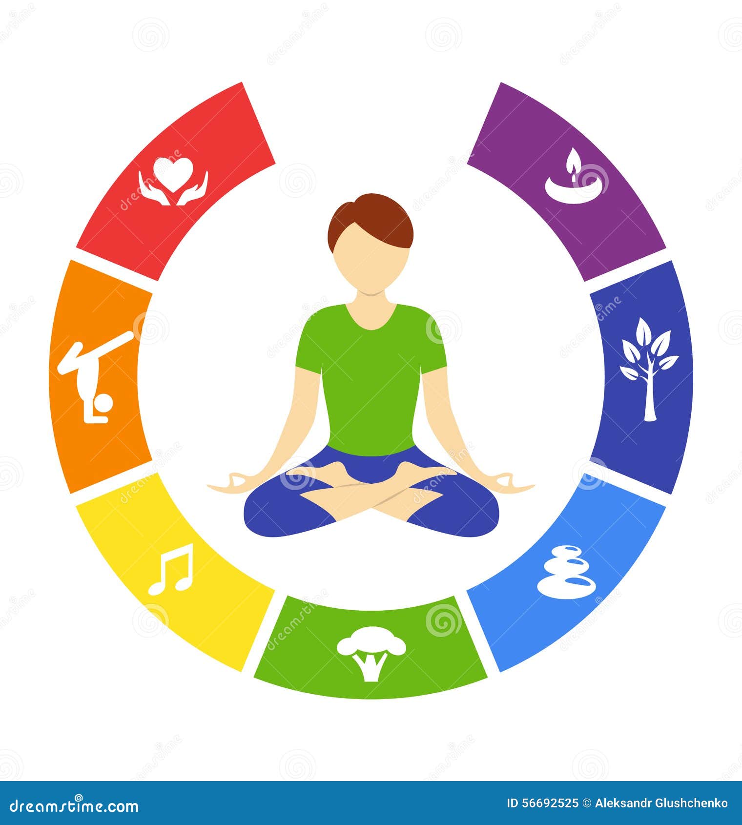 Yoga Lifestyle Page Concept. Girl Doing Yoga. Activity. Fitness ...