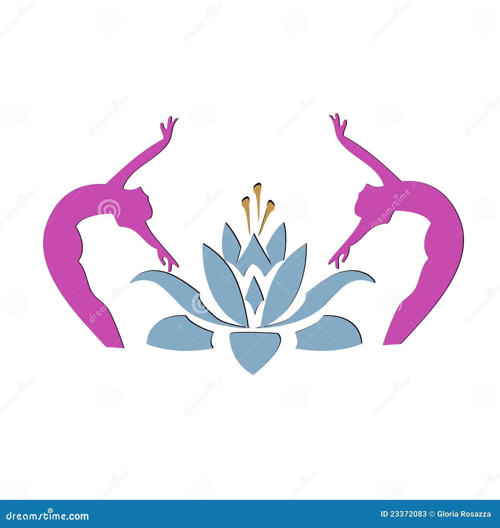 Yoga lotus icon stock illustration. Illustration of india - 23372083