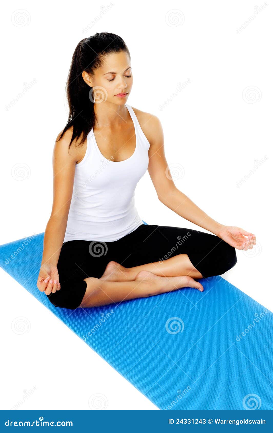 Yoga lotus pose stock image. Image of health, hands, healthy - 24331243