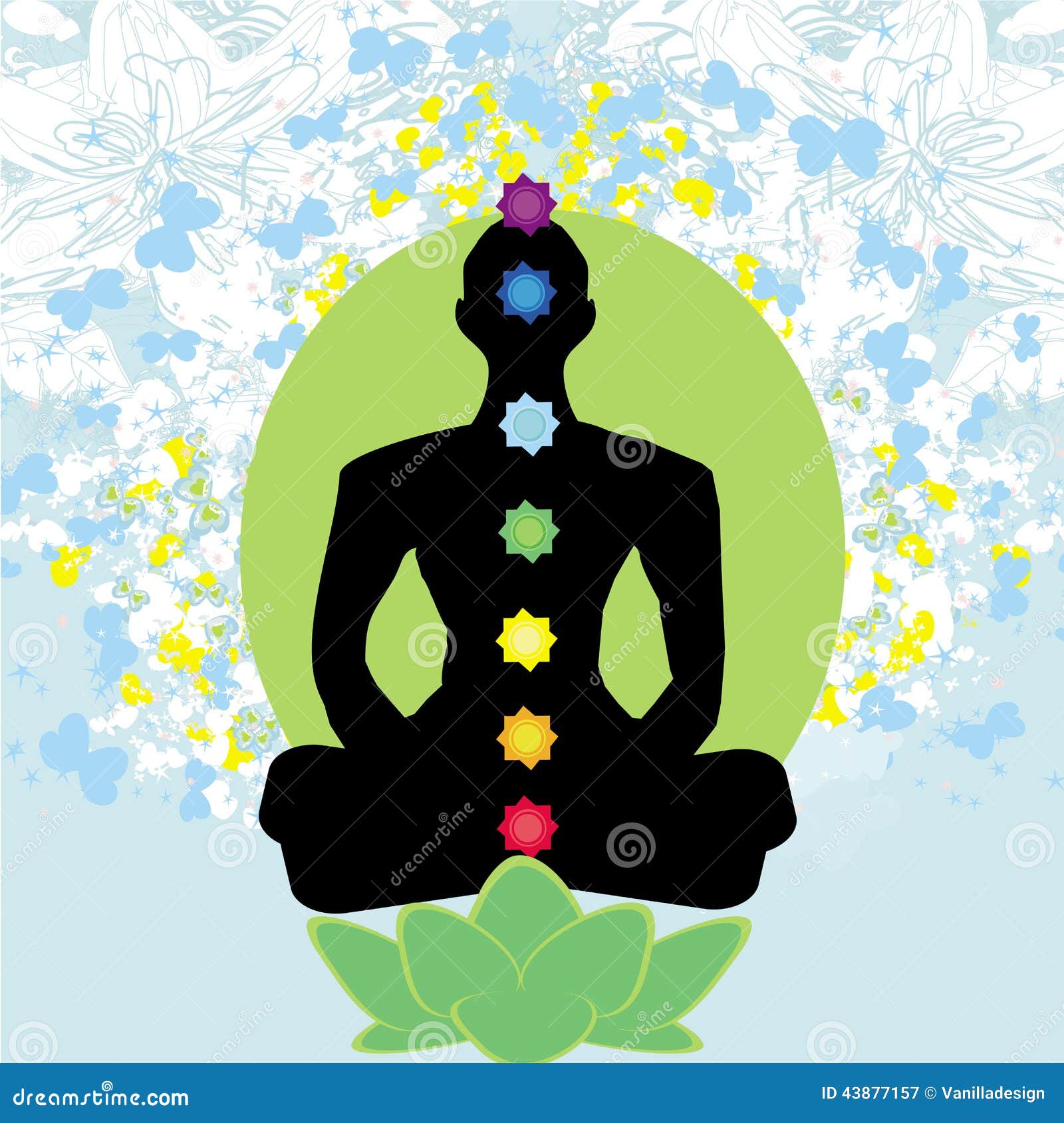 Colored Om / Aum In Chakra Column Royalty-Free Stock Image ...