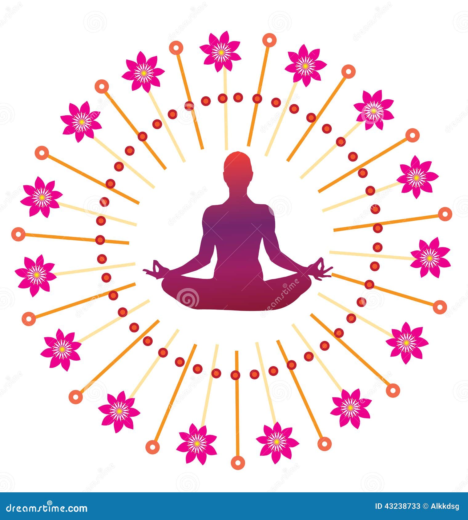 Yoga lotus posture icon stock vector. Illustration of relaxation - 43238733