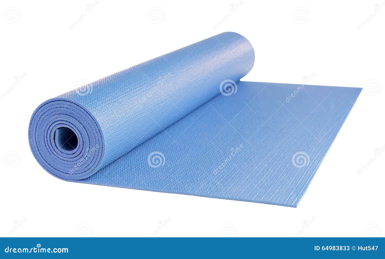 Yoga Mat Isolated on White Background Stock Image - Image of equipment ...
