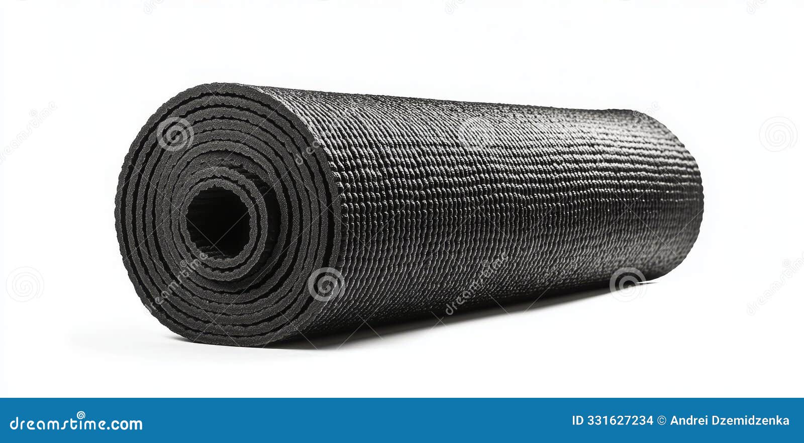 Yoga Mat Rolled Out on Transparent Cutout Stock Photo - Image of yoga ...