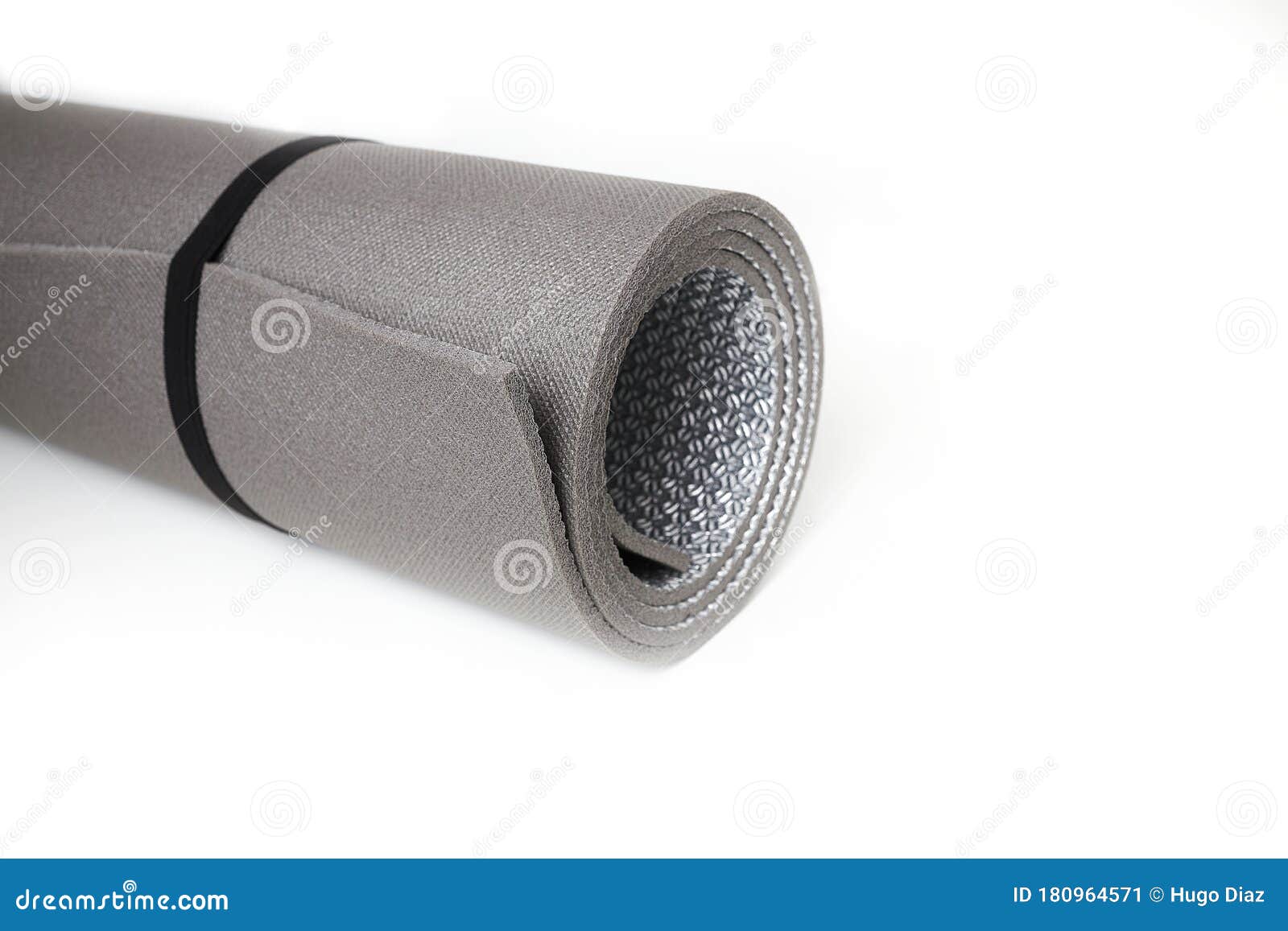 Yoga Mat on a White Background Stock Image - Image of white, physical ...