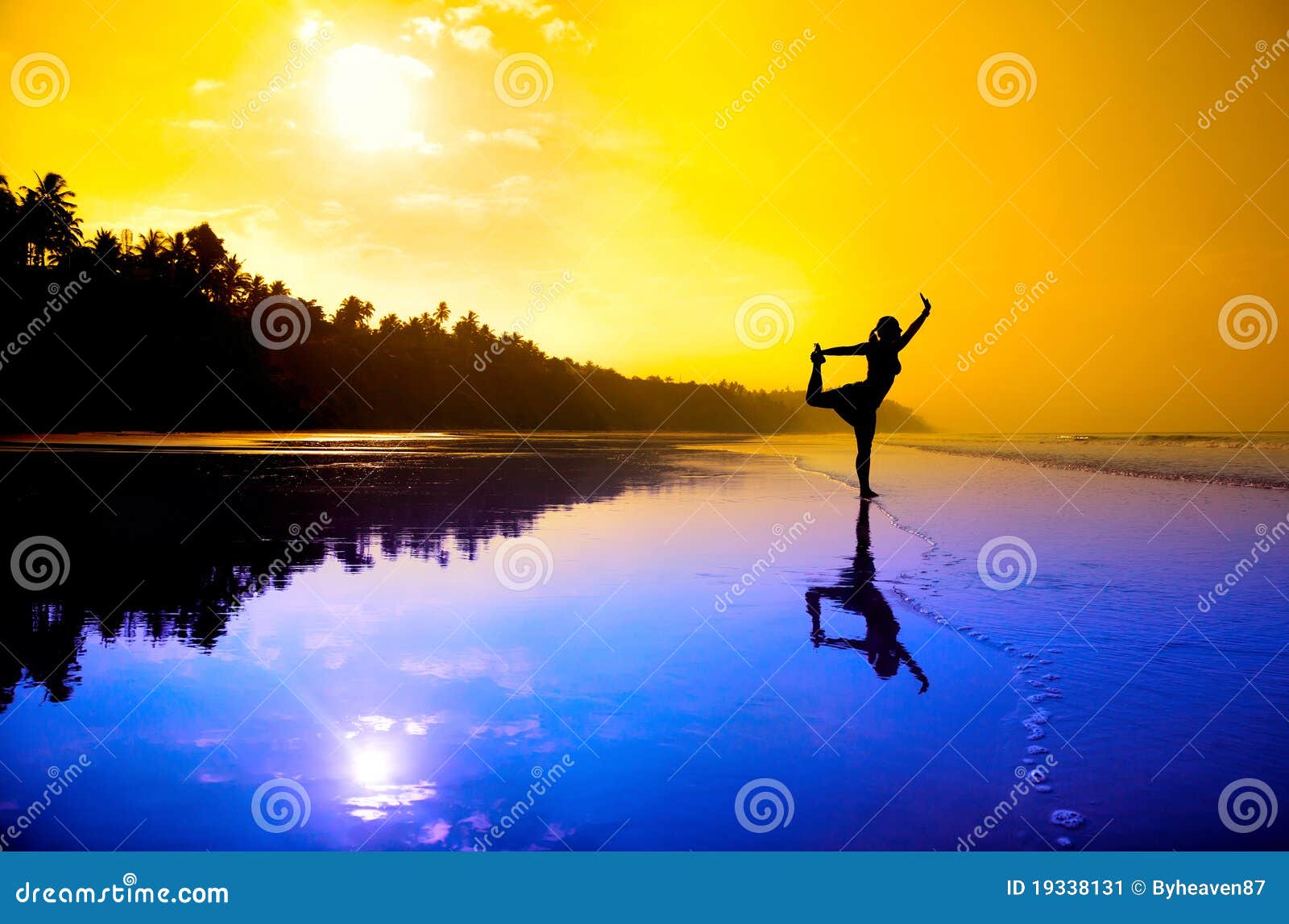 Yoga Natarajasana Dancer Pose In Lalbagh Garden Royalty-Free Stock ...