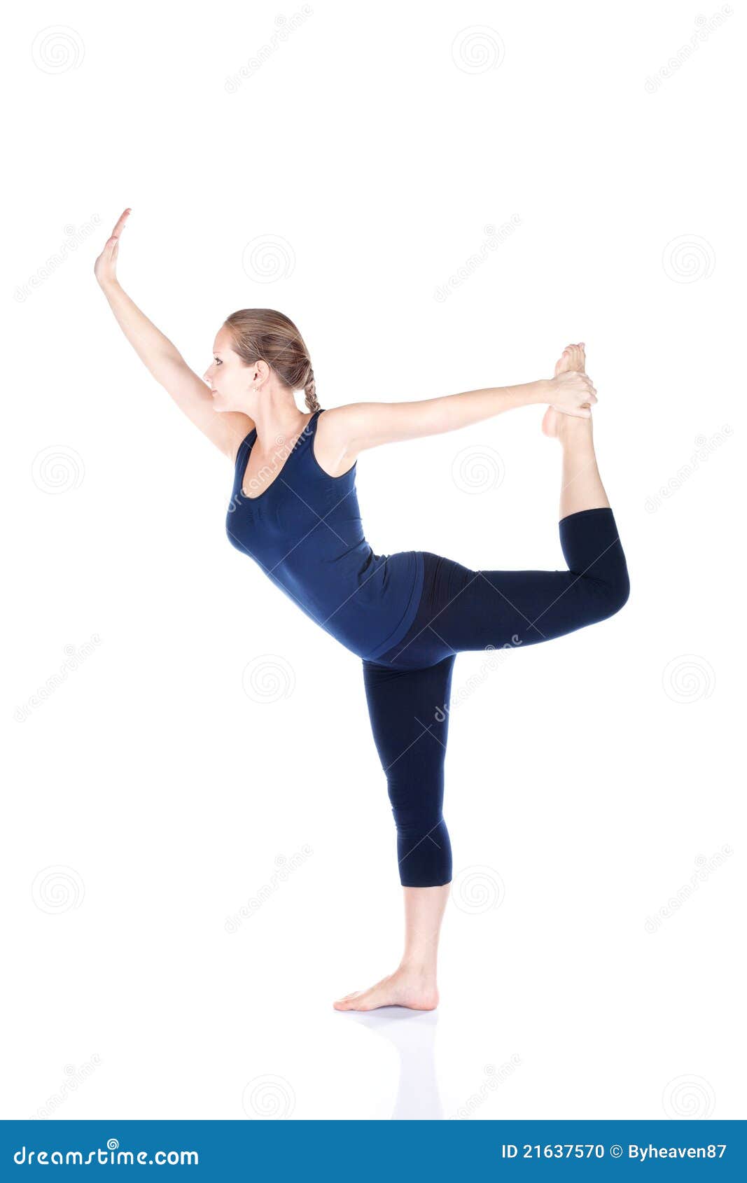 Yoga Natarajasana Dancer Pose Stock Photo - Image of copy, fitness ...