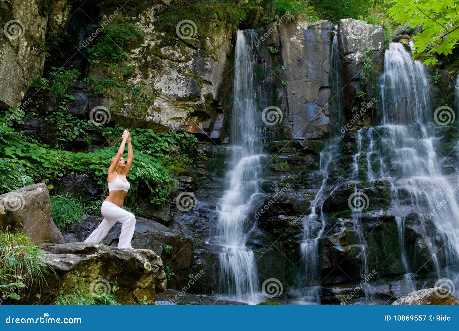 Yoga in the nature stock image. Image of natural, caucasian - 10869557
