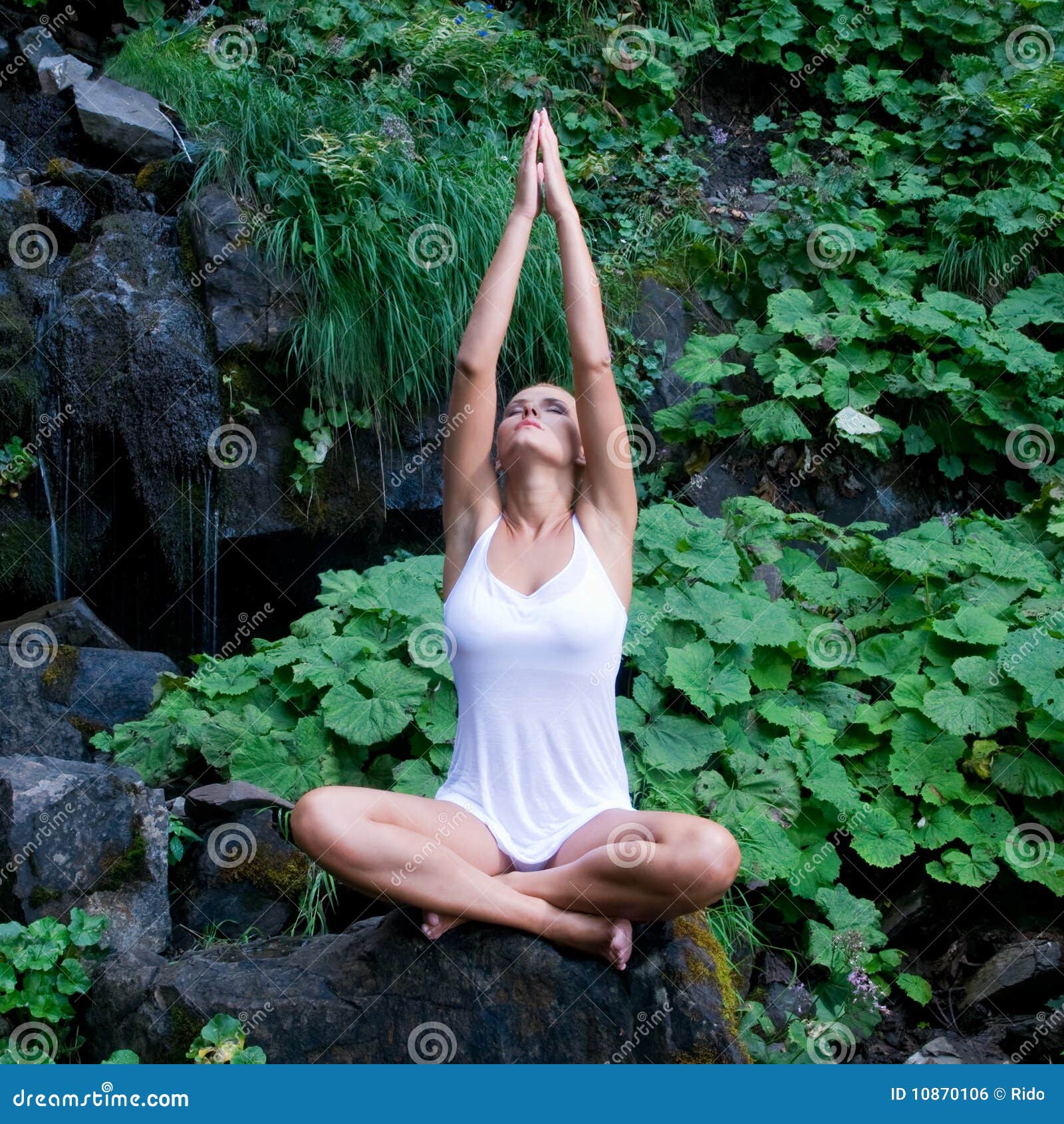 Yoga in the nature stock photo. Image of natural, life - 10870106