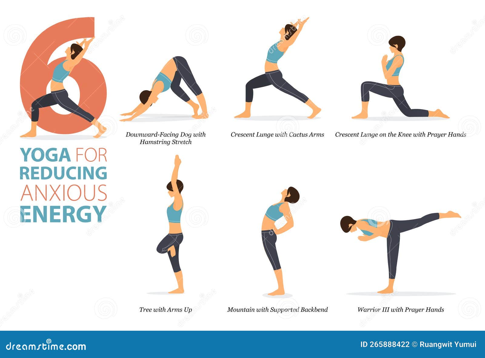 6 Yoga Poses or Asana Posture for Workout in Reducing Anxious Energy ...