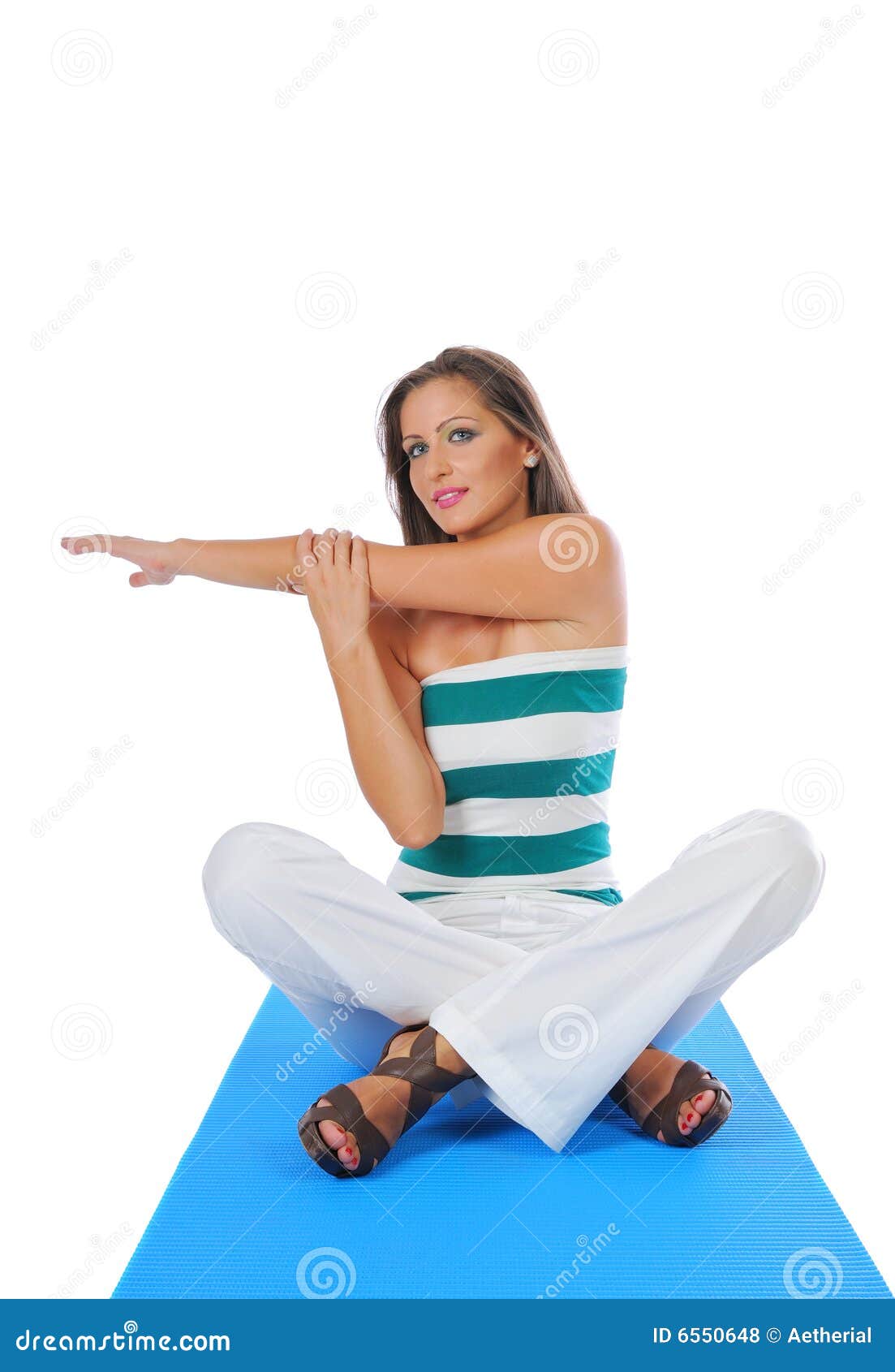Yoga pilates exercise stock photo. Image of care, beautiful - 6550648
