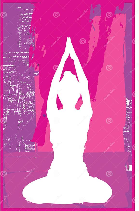 Yoga Pink stock vector. Illustration of recreation, slim - 3068247
