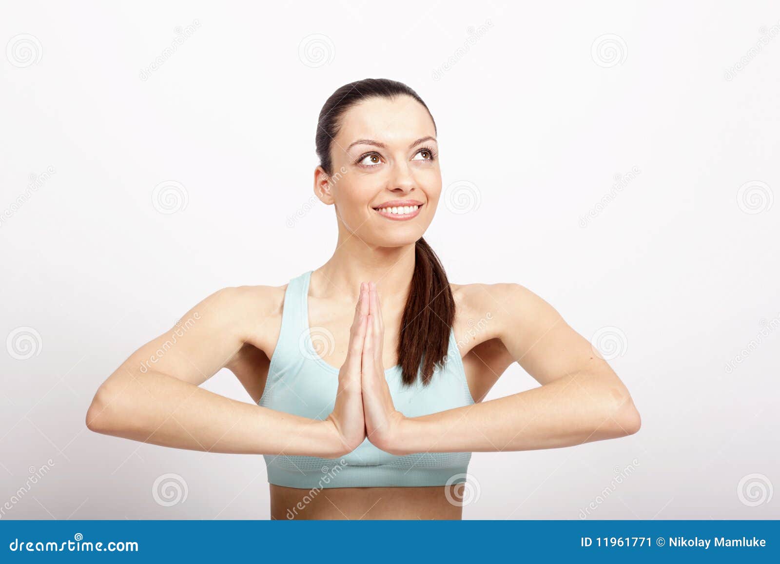 Yoga portrait stock image. Image of health, figure, athletic - 11961771