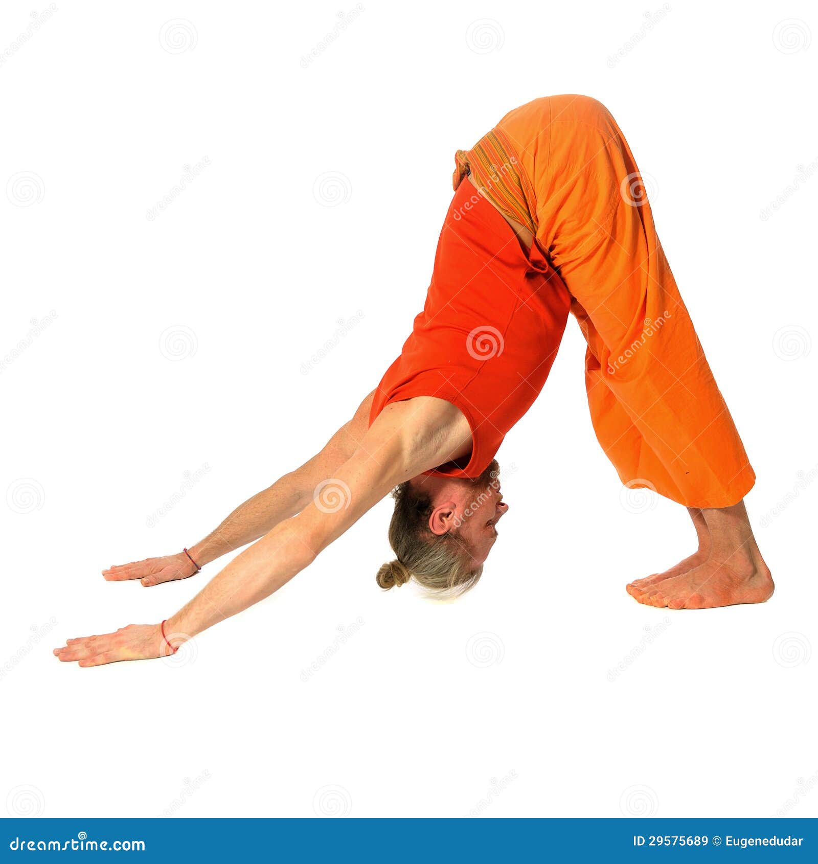 Yoga pose stock image. Image of male, master, sensei - 29575689