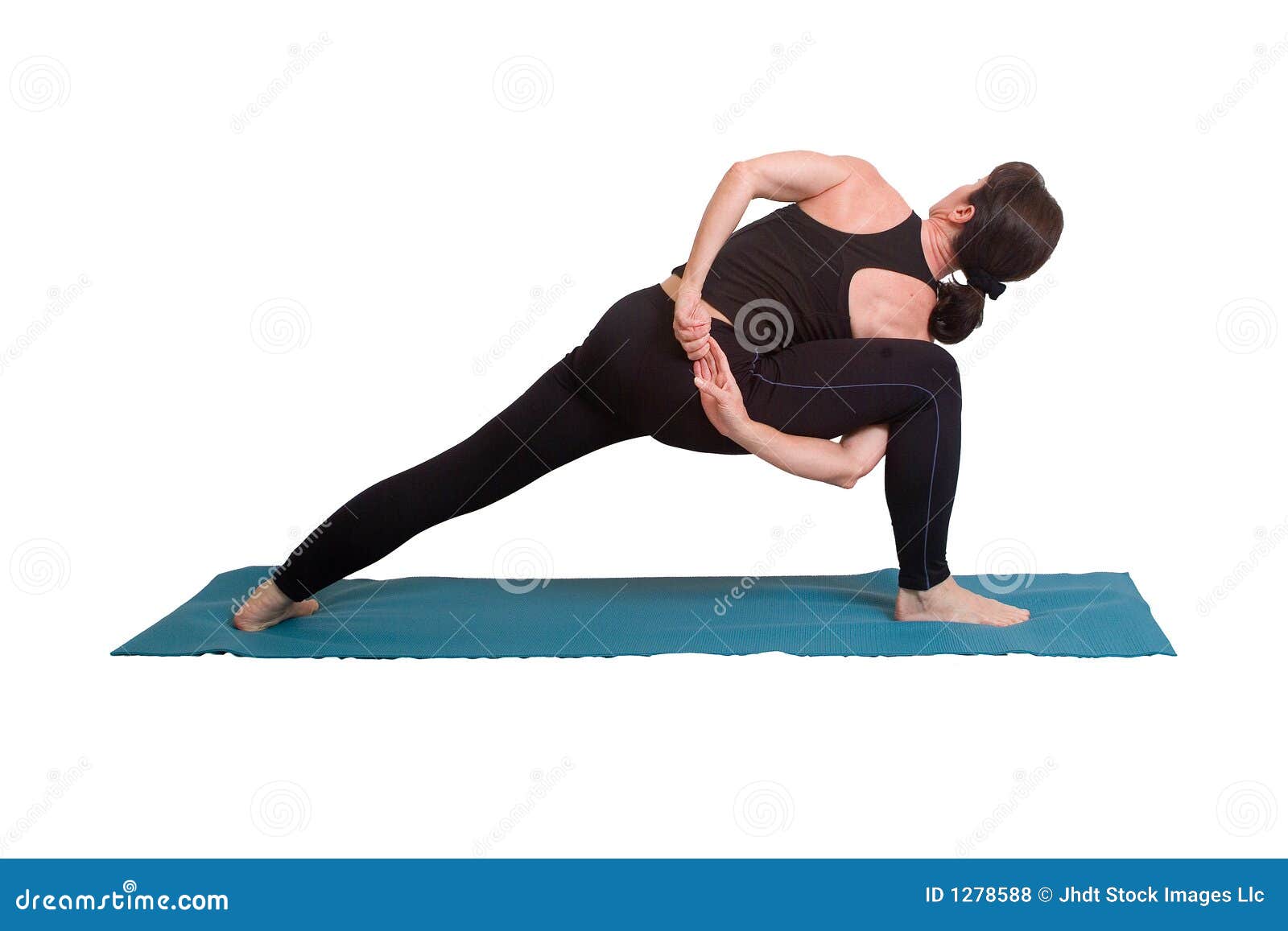 Yoga pose and exercise stock photo. Image of background - 1278588