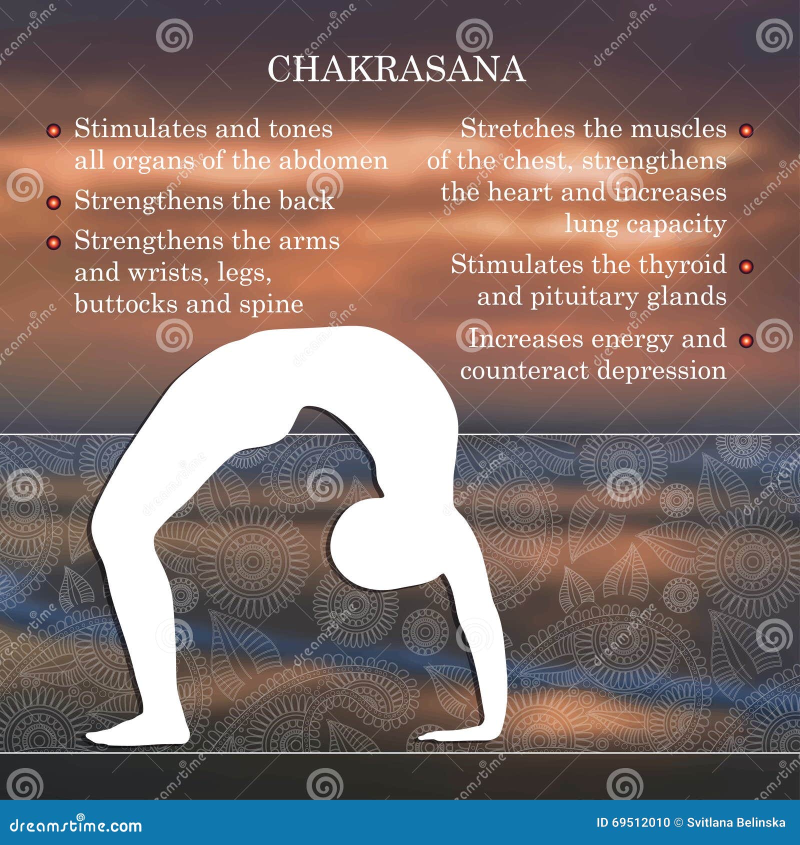 Yoga Pose Infographics, Benefits of Practice Stock Vector ...
