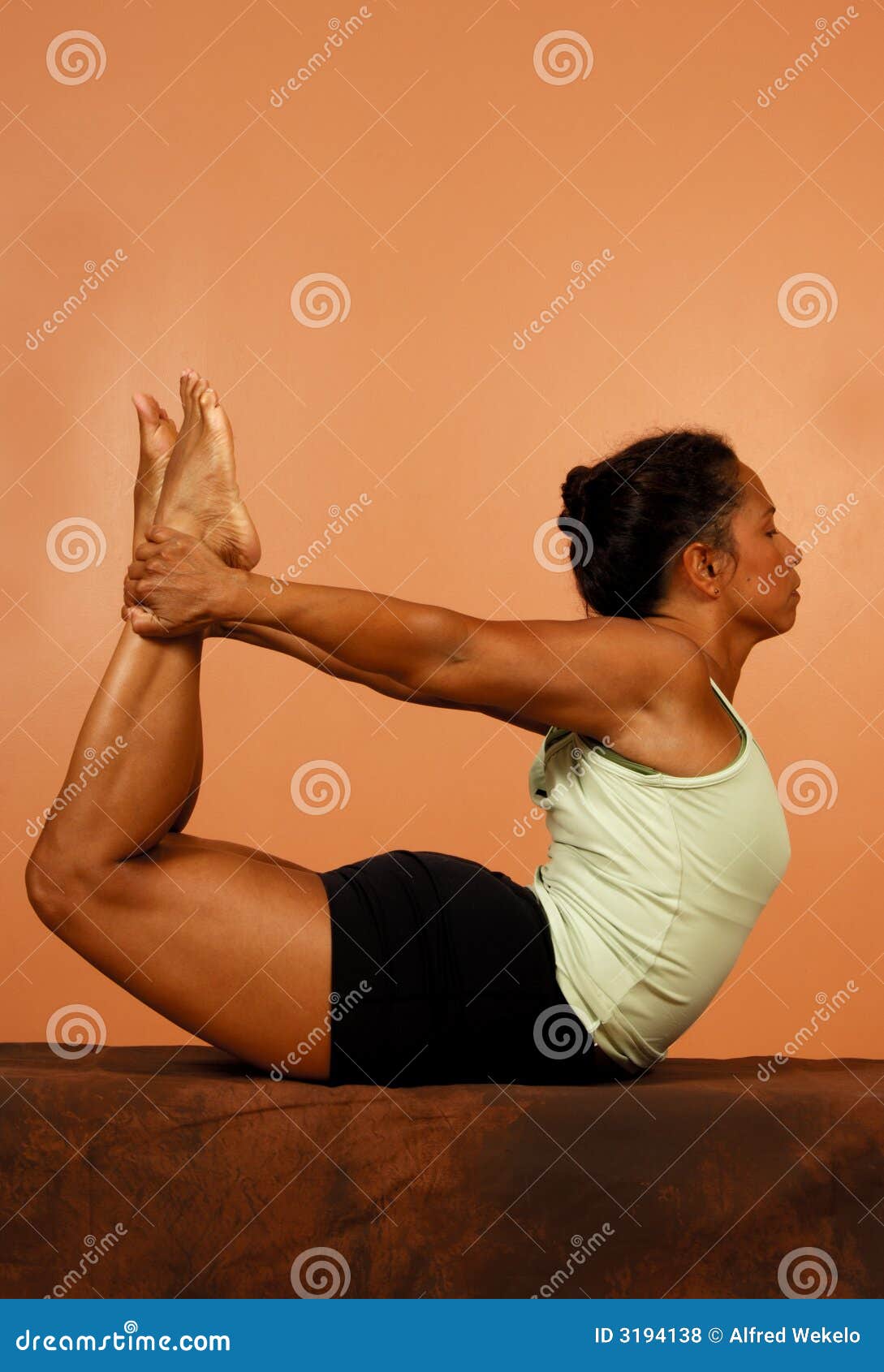 Yoga Pose Spinal Bend stock photo. Image of consciouness - 3194138