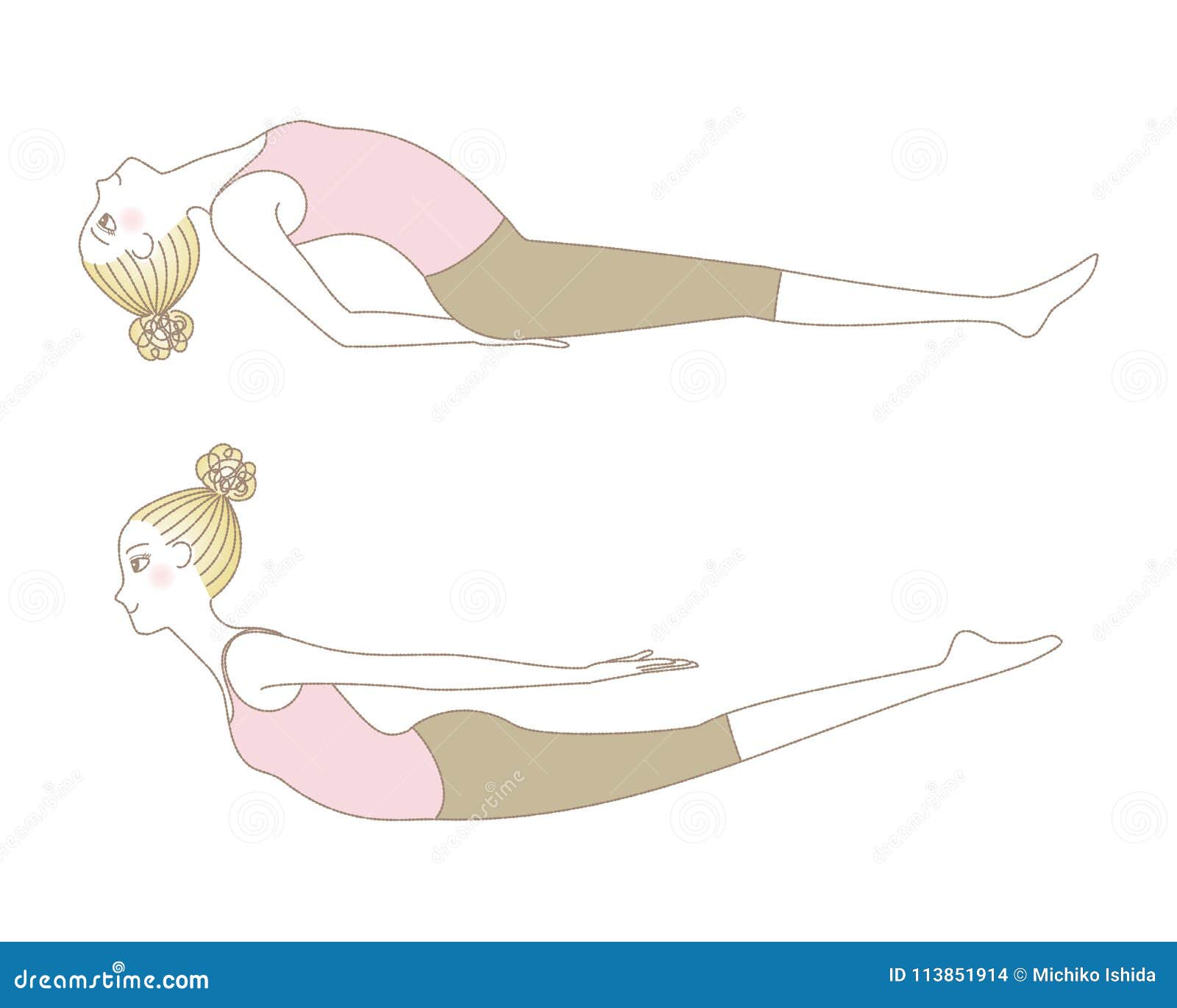 Locust Woman In Pink Dress Vector Illustration | CartoonDealer.com ...