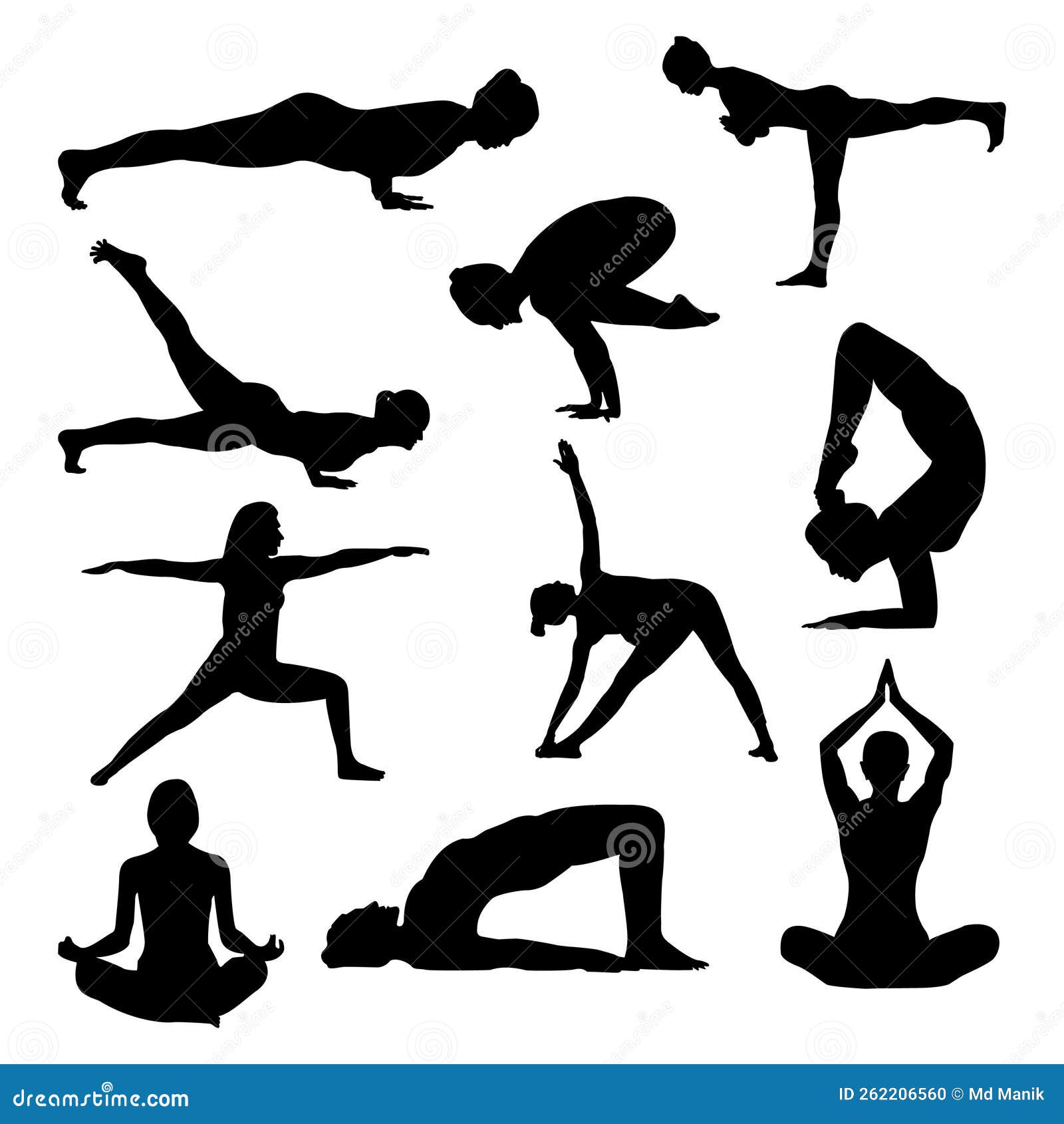 Yoga-poses-vector--art-illustrator Stock Vector - Illustration of file ...