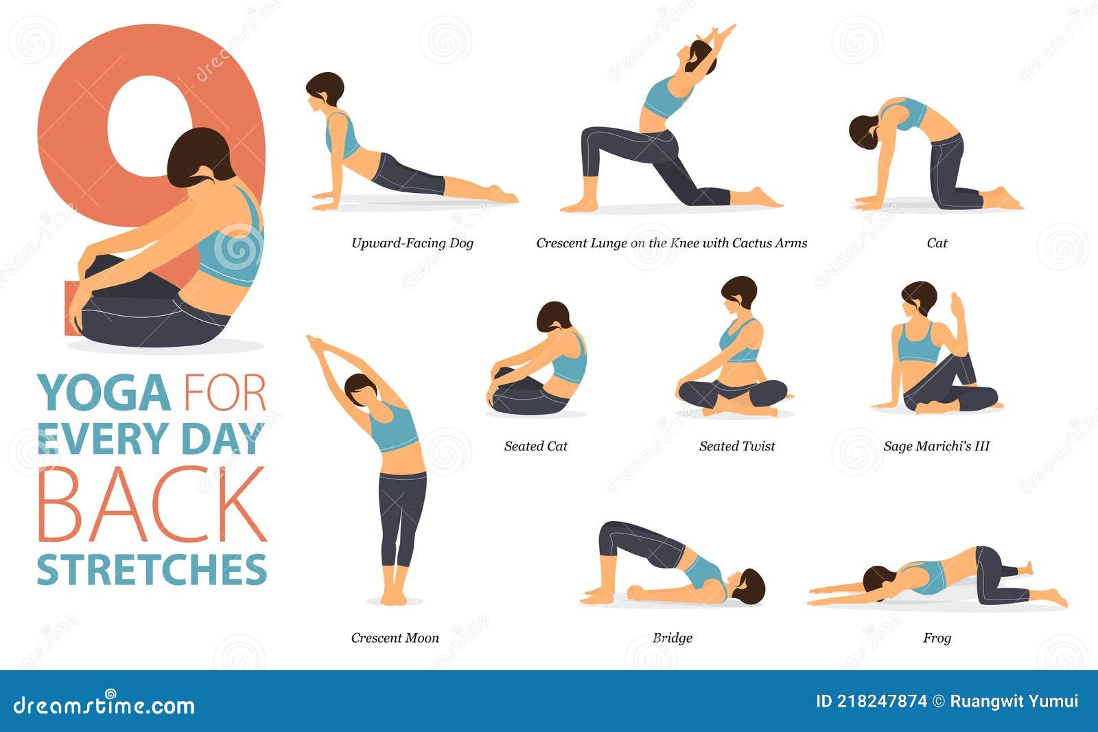 9 Yoga Poses Or Asana Posture For Workout In Yoga For Back Stretches