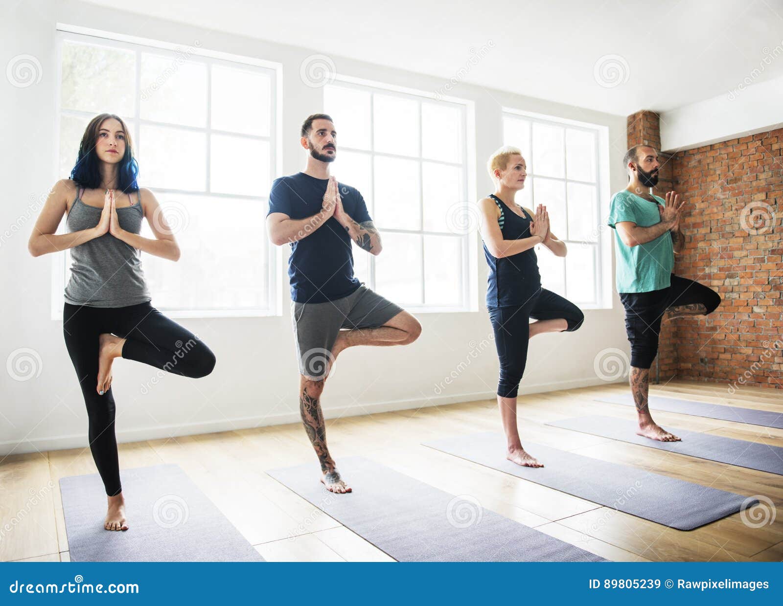 Yoga Practice Exercise Class Concept Stock Image - Image of activity ...