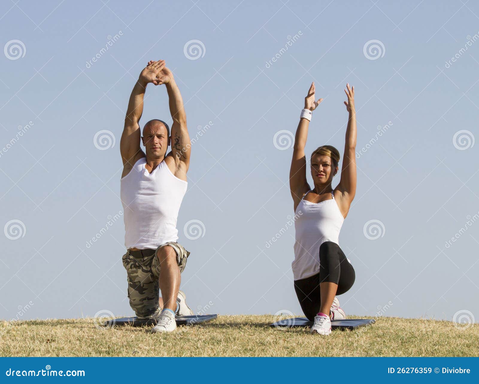 Yoga practise stock image. Image of outdoor, female, health - 26276359