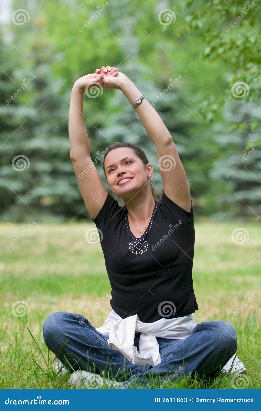 Yoga recreational exercise stock image. Image of action - 2611863