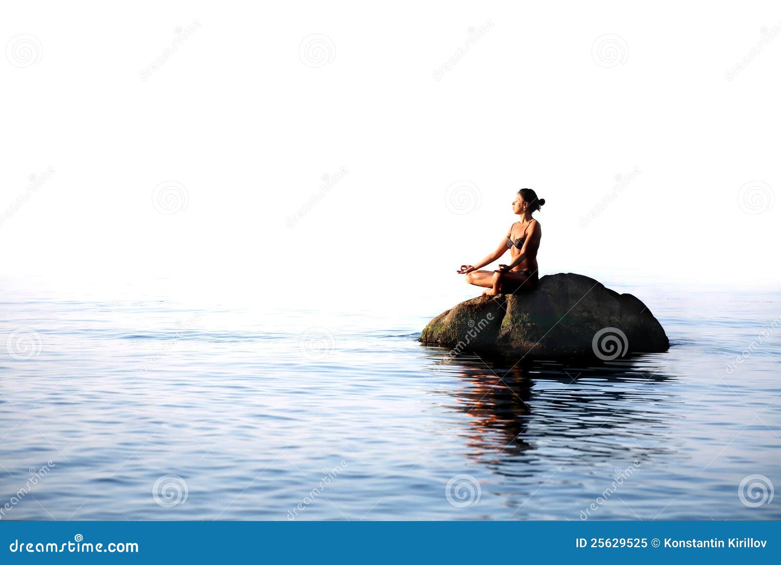 Yoga in the Sea stock image. Image of wellbeing, sport - 25629525