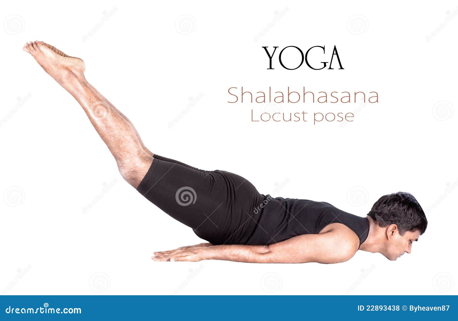 Yoga Shalabhasana Locust Pose Stock Photo - Image: 22893438