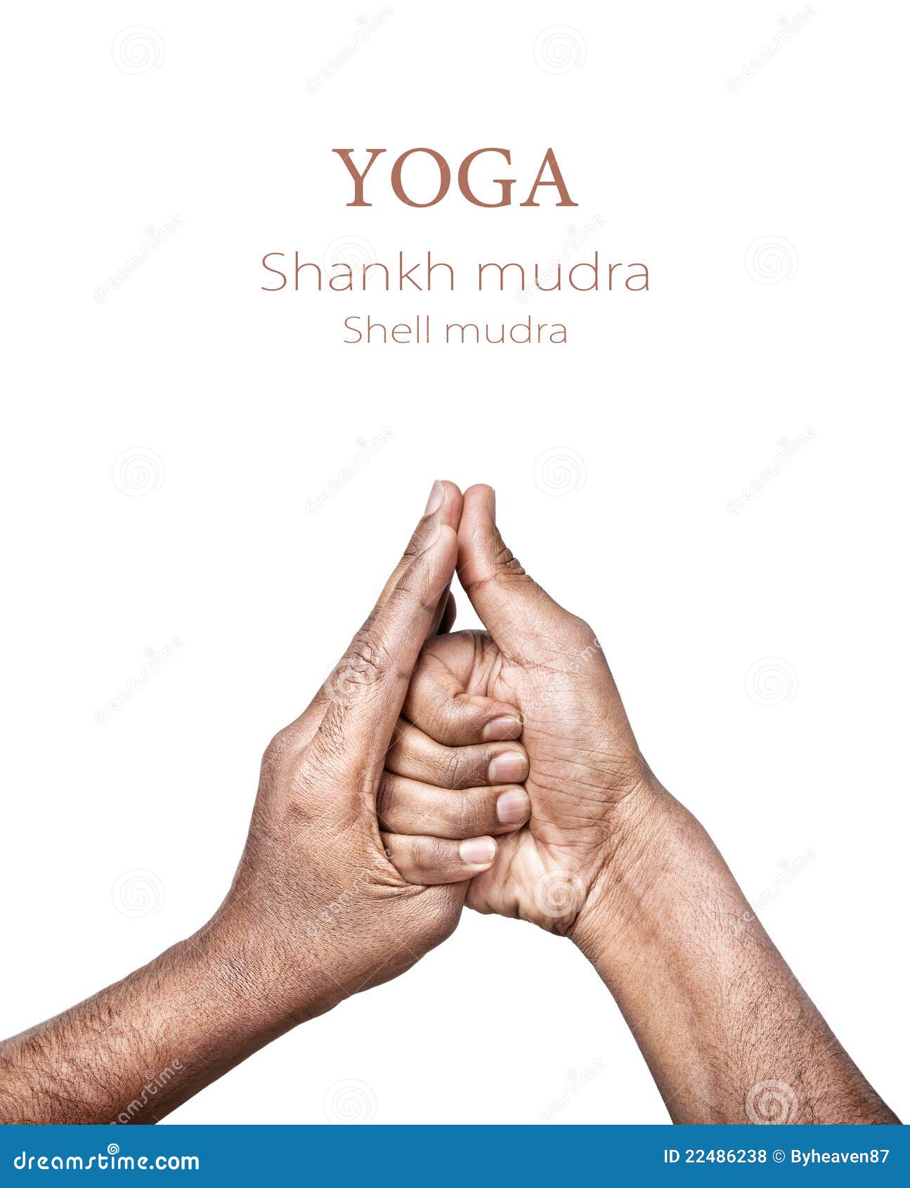 Yoga shankh mudra stock photo. Image of isolated, mala - 22486238