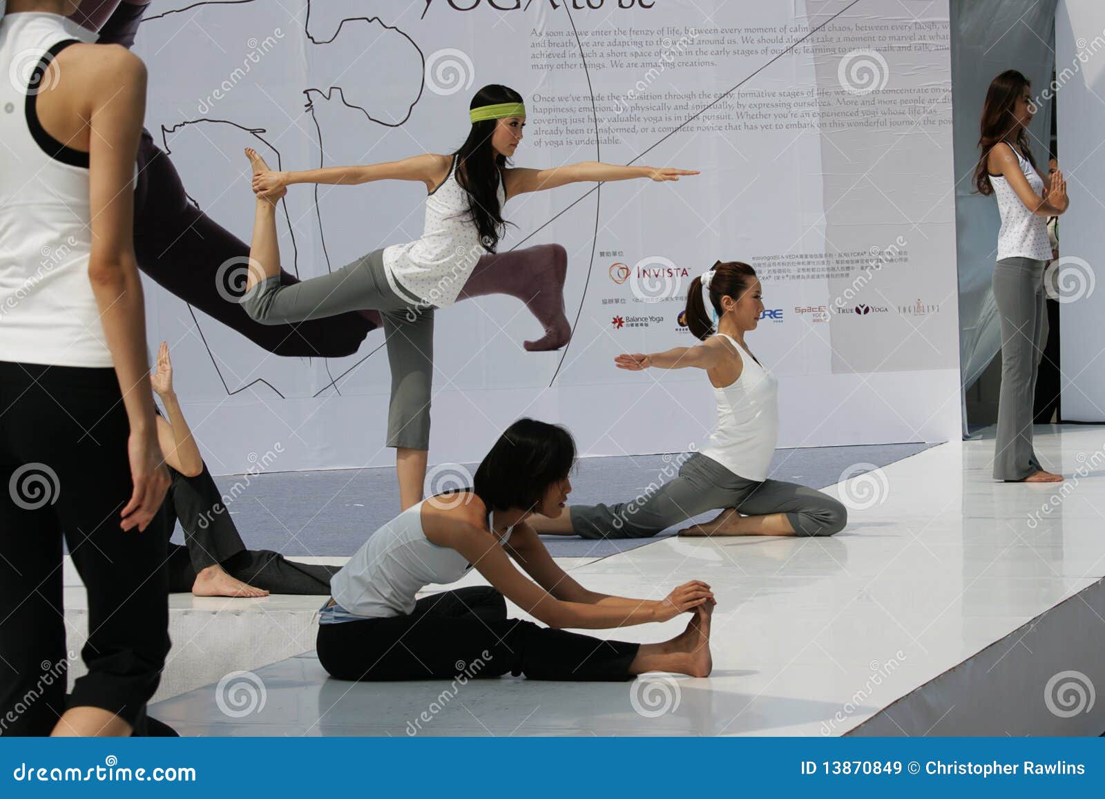 Yoga Show and Models editorial stock image. Image of young - 13870849