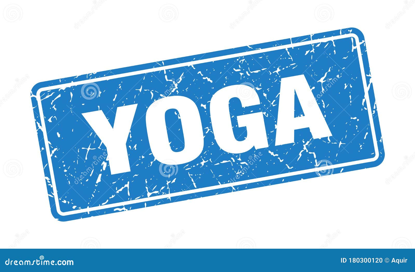 Yoga Sign. Yoga Grunge Stamp Stock Vector - Illustration of white ...