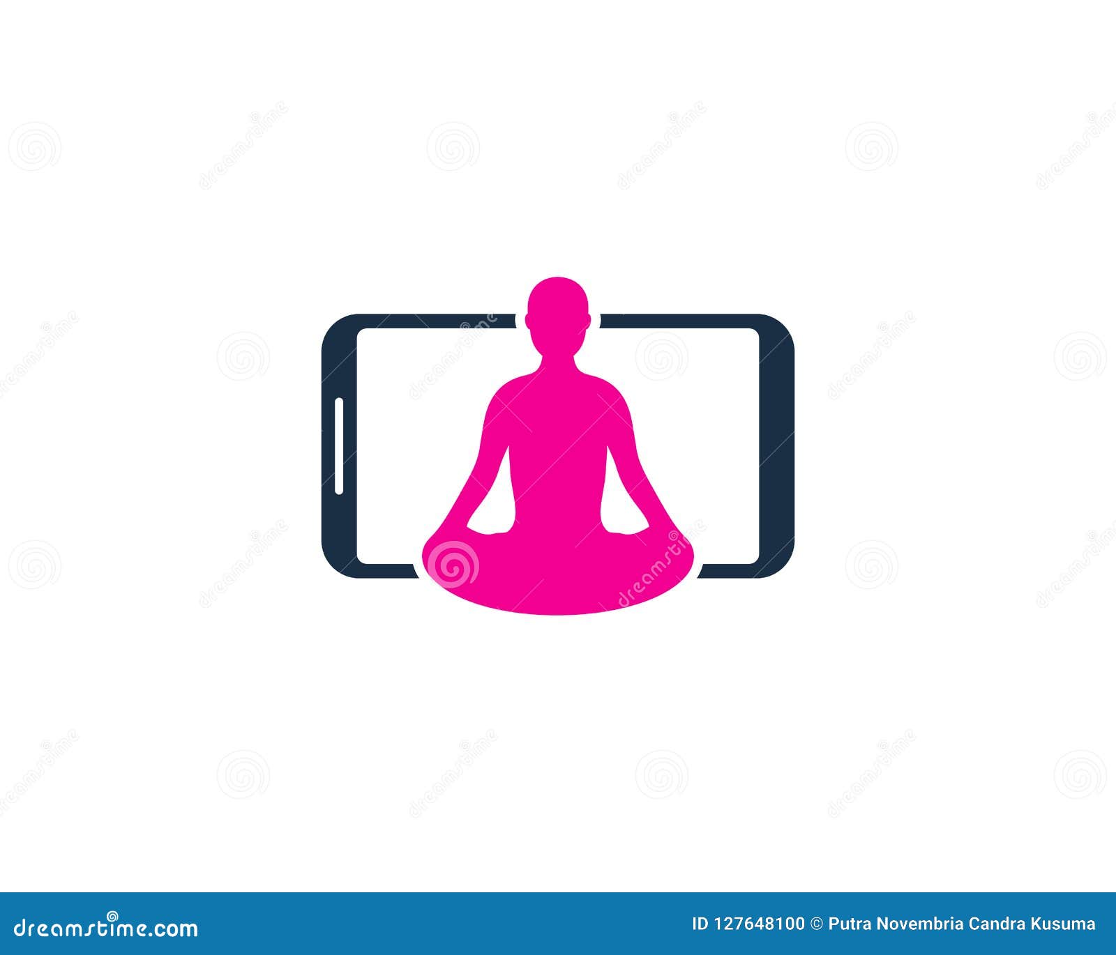 Yoga Smartphone Logo Icon Design Stock Vector - Illustration of ...