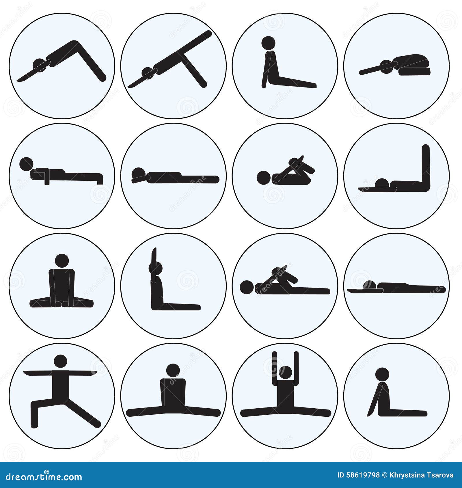 Virabhadrasana Hero Pose Color Line Icon. This Pose Strengthens The ...