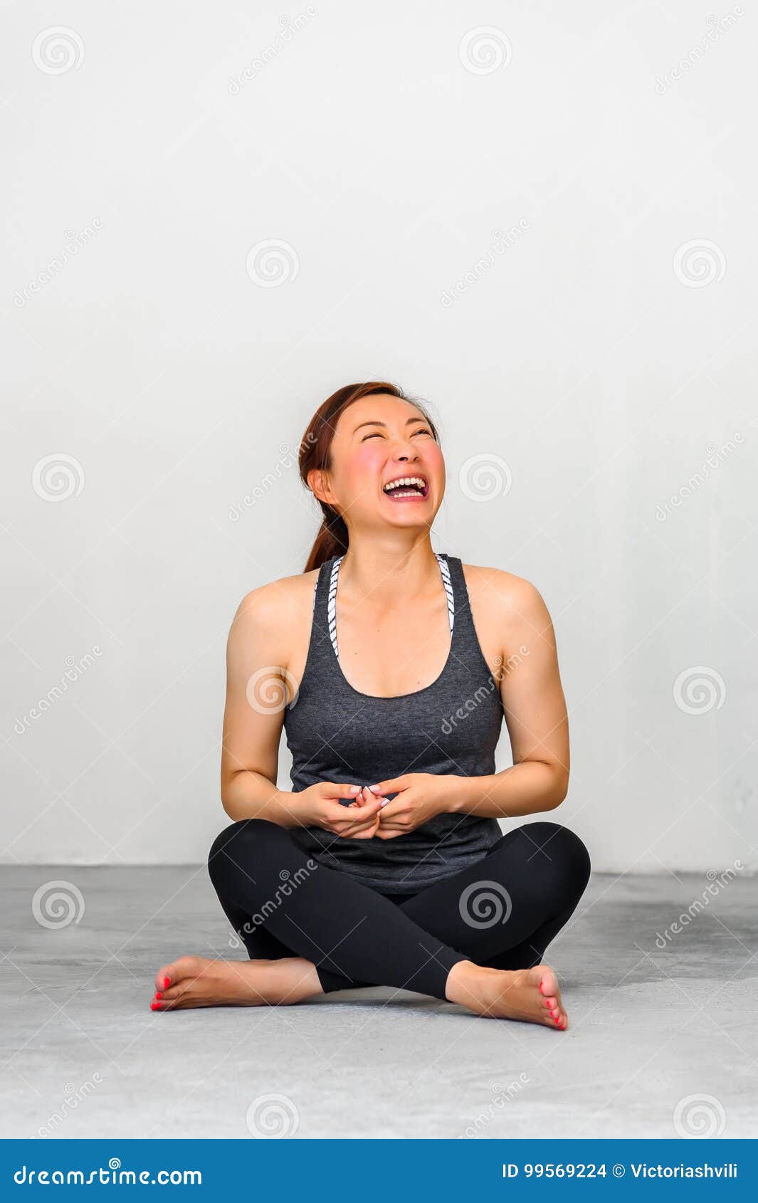 Yoga Students Showing Different Yoga Poses Stock Photo - Image of body ...