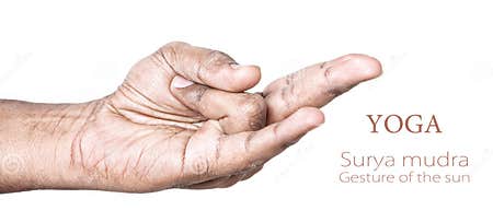 Yoga Surya mudra stock photo. Image of mudras, mantra - 22826636