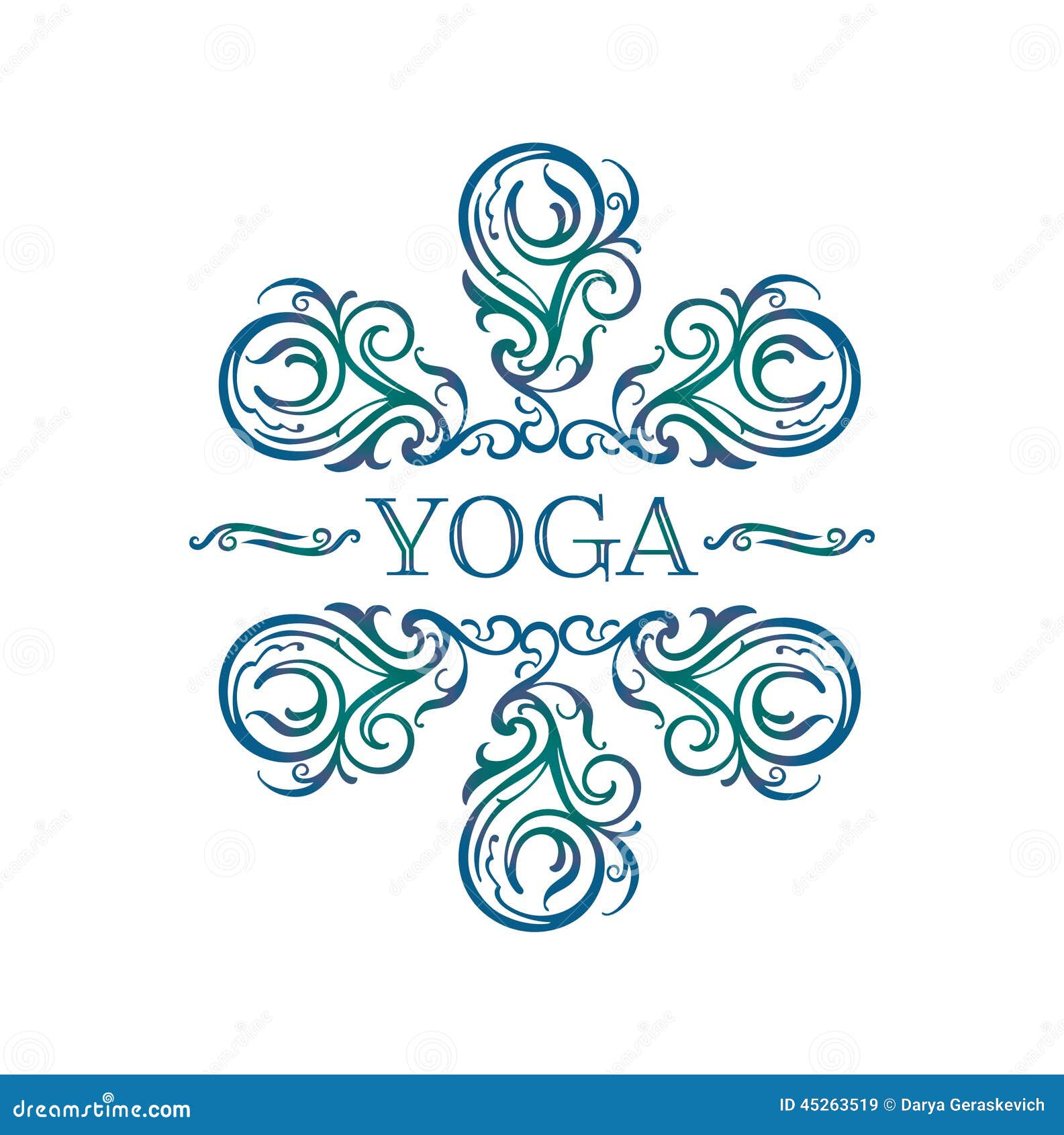 Yoga symbol stock illustration. Illustration of esoteric - 45263519