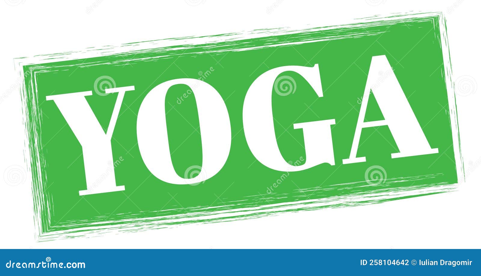 YOGA Text Written on Green Stamp Sign Stock Illustration - Illustration ...