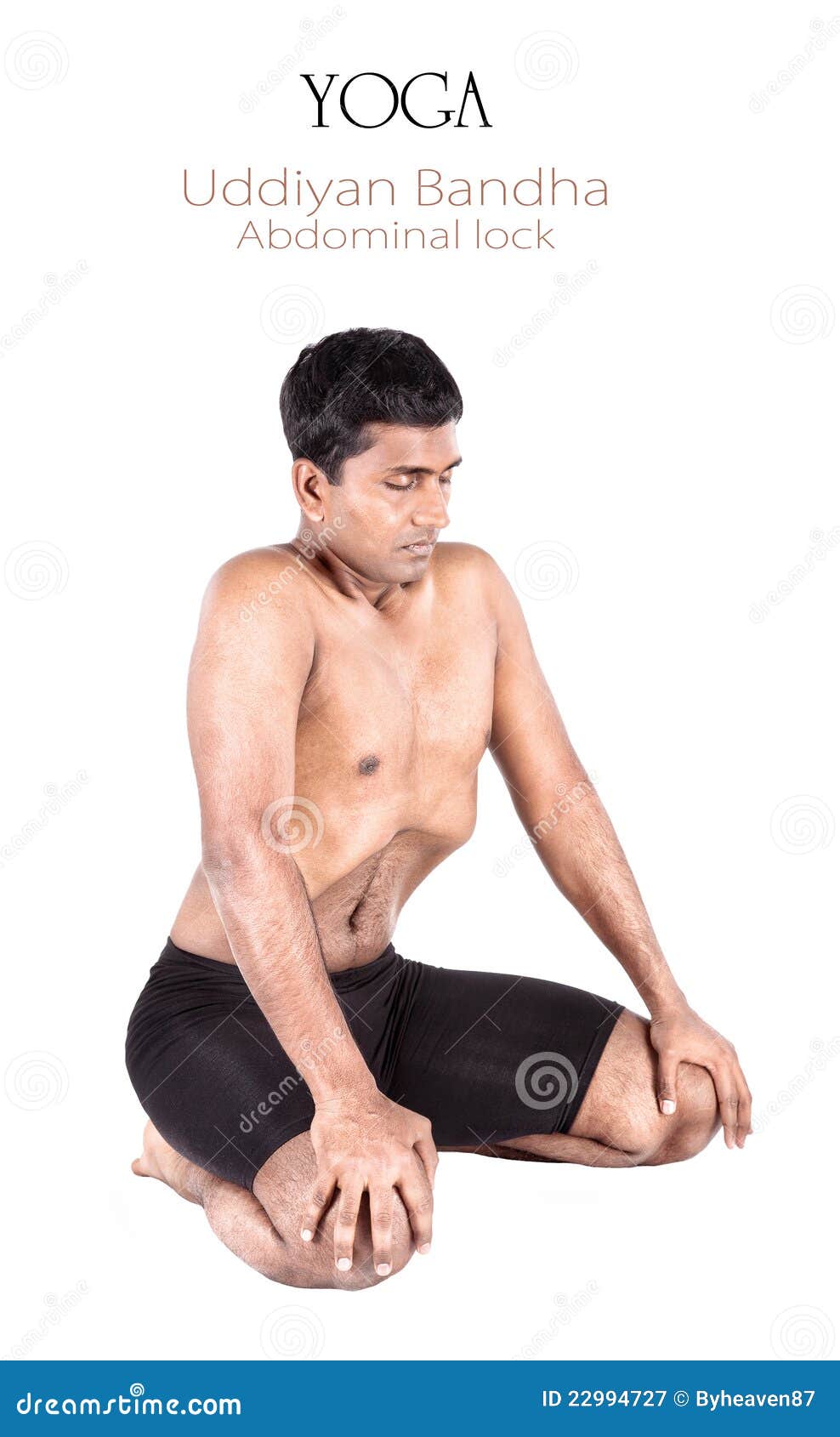 Yoga uddiyan bandha stock image. Image of instructor - 22994727