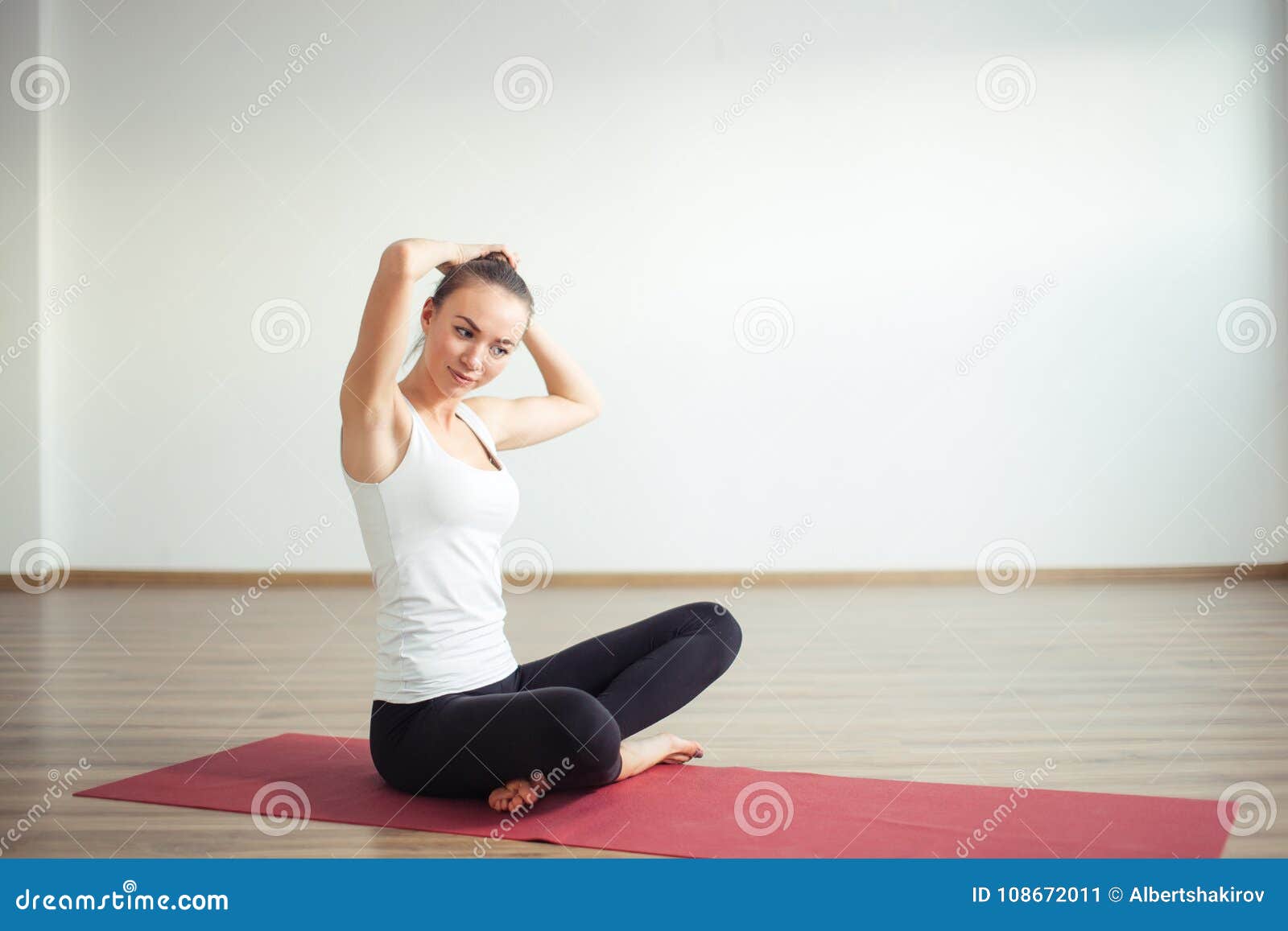 Women Preparing for Doing Yoga. Do Hairstyle Stock Image - Image of ...