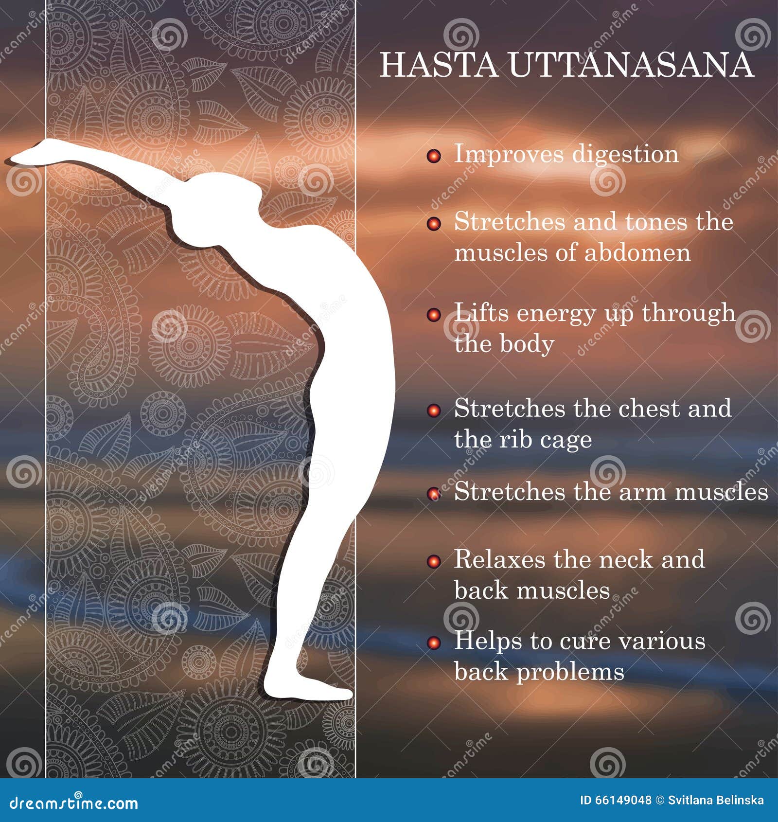 Yogahaltung Infographics, Nutzen Von Praxis Vektor Abbildung ...