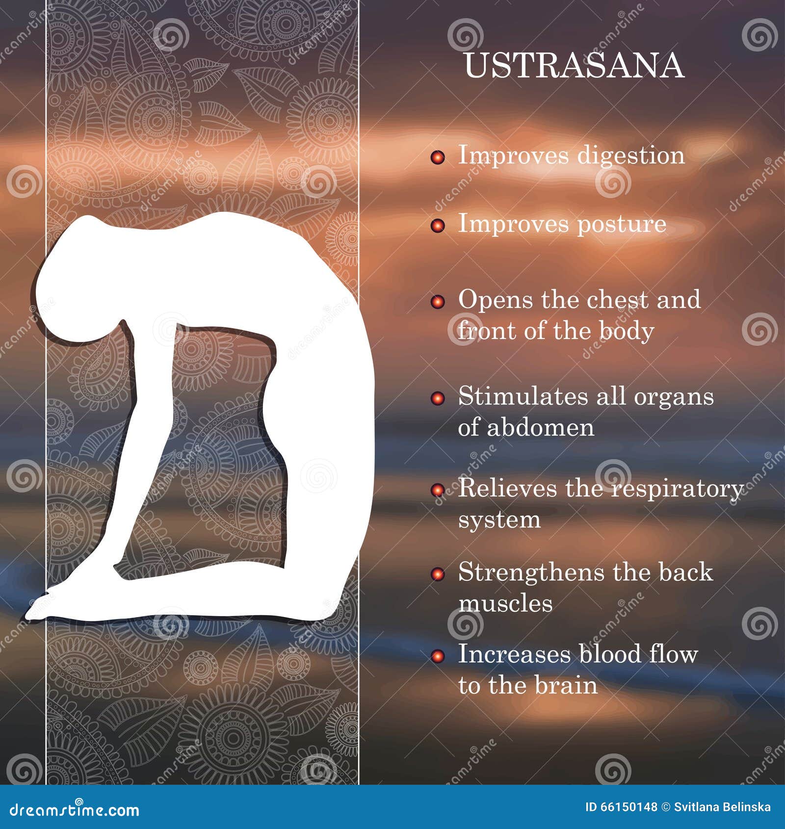 Yogahaltung Infographics, Nutzen Von Praxis Vektor Abbildung ...