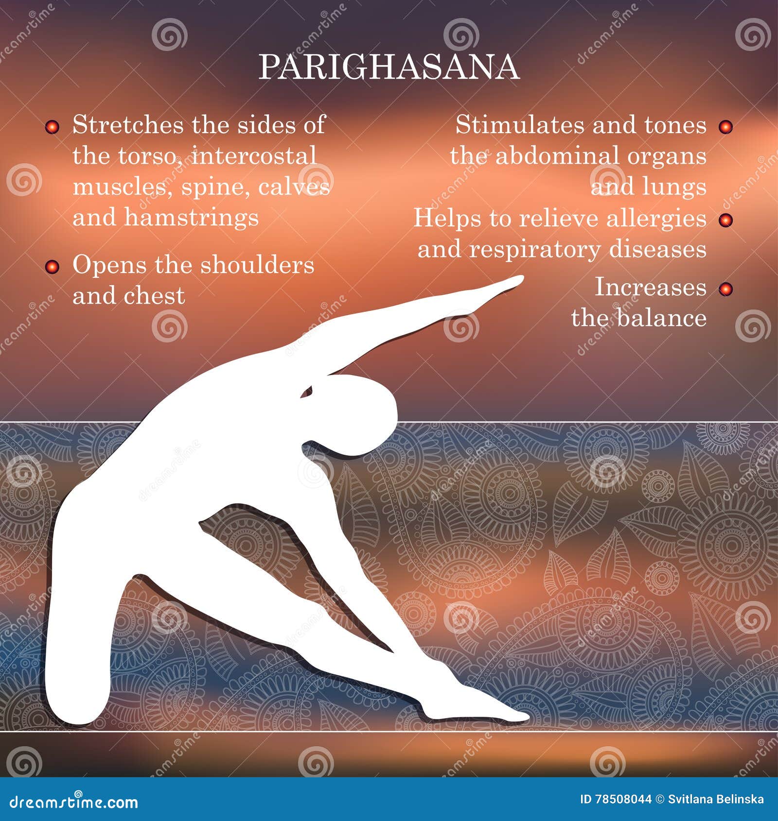 Yogahaltung Infographics, Nutzen Von Praxis Vektor Abbildung ...