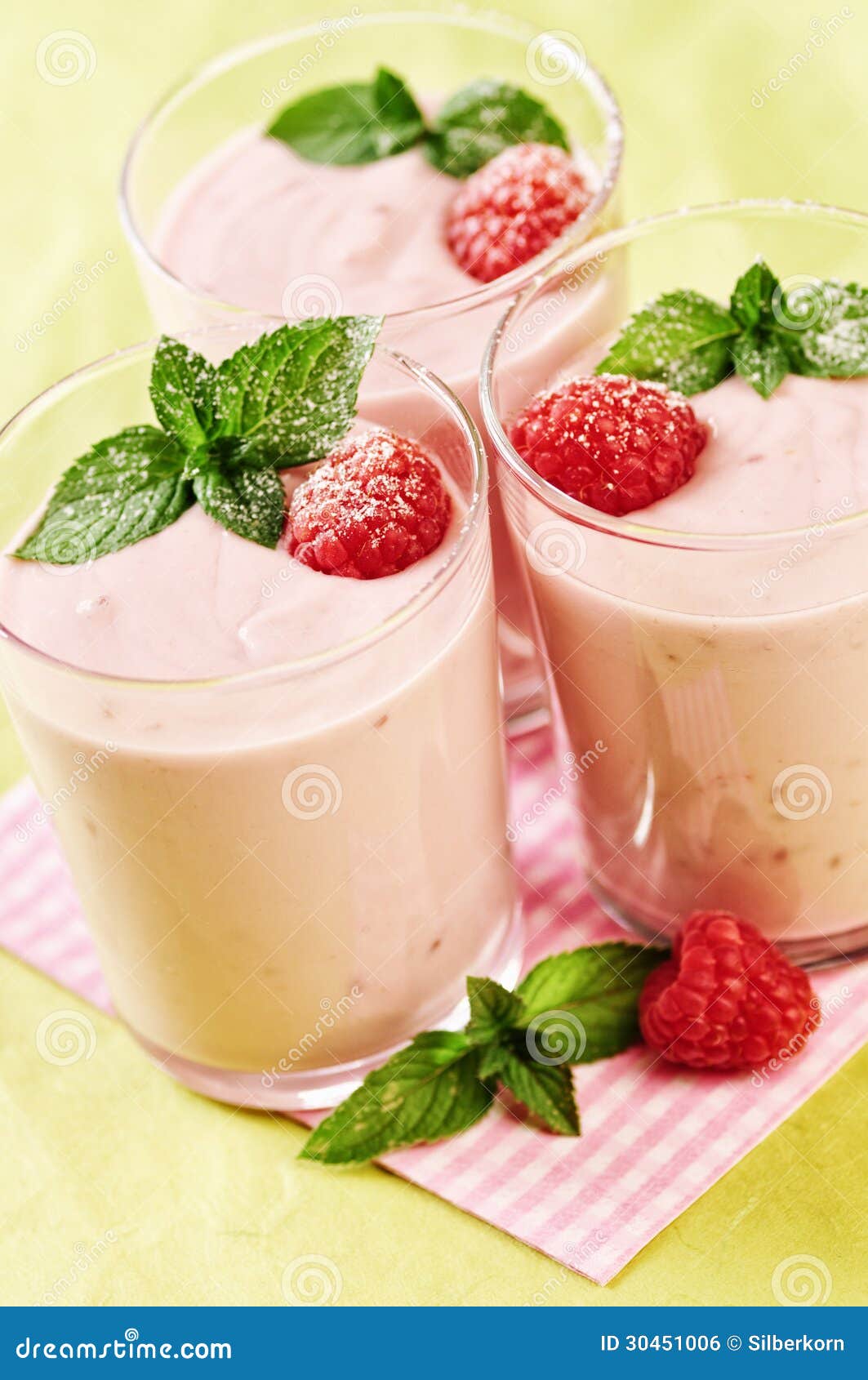 Yoghurt Quark Razberry Dessert Stock Photo - Image of gourmet, sweet ...