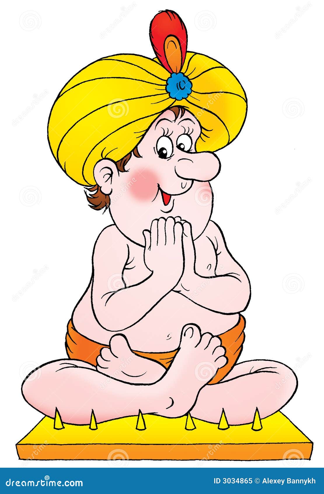 Yogi stock illustration. Illustration of cheerful, exotic - 3034865