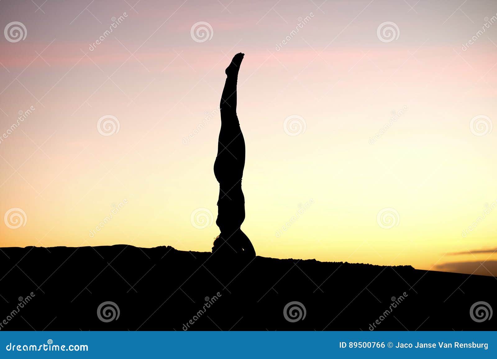 Yogi Master Silhouette on the Beach Stock Photo - Image of rest, yoga ...