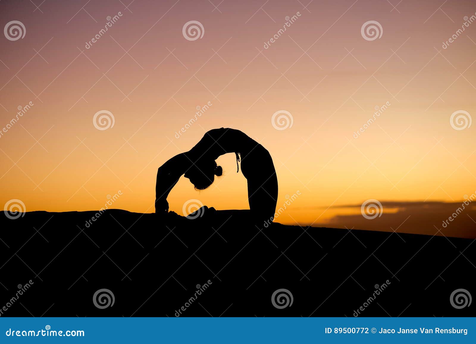 Yogi Master Silhouette on the Beach Stock Photo - Image of exercise ...