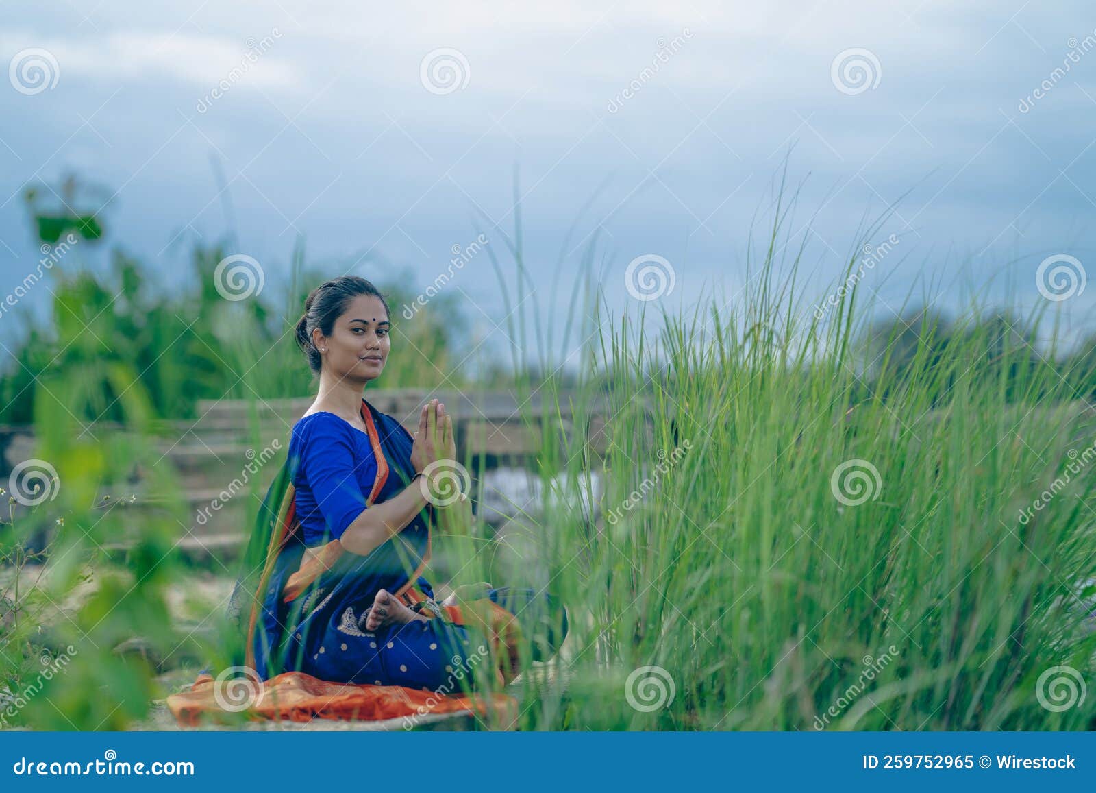 Yogini Doing Asana in an Ancient Temple Stock Image - Image of fitness ...