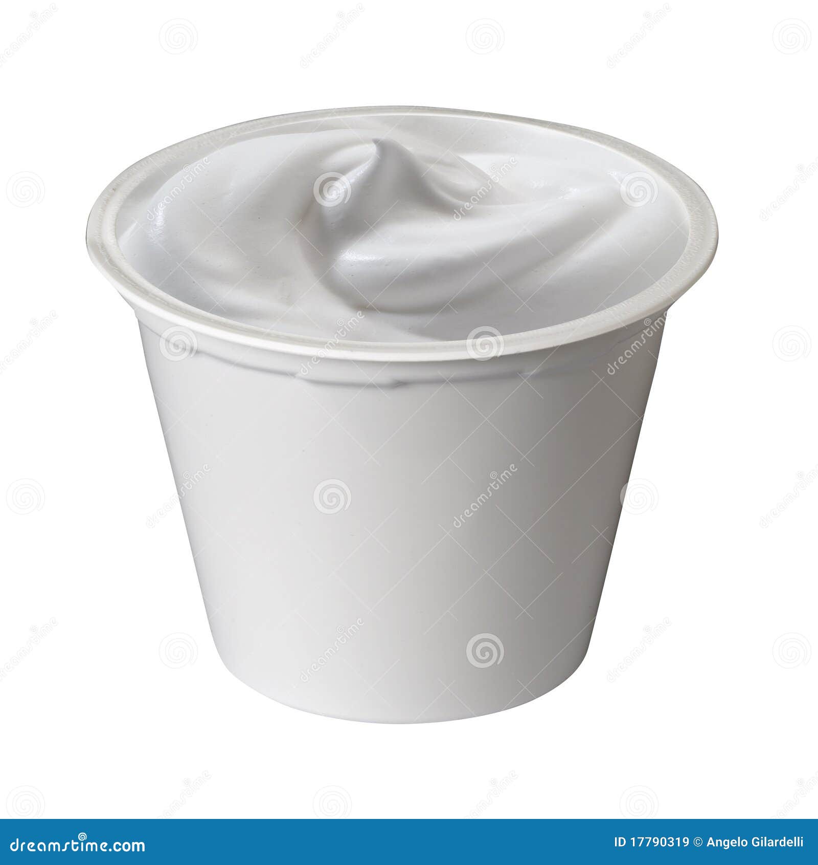 Yogurt stock image. Image of isolated, white, diary, food - 17790319