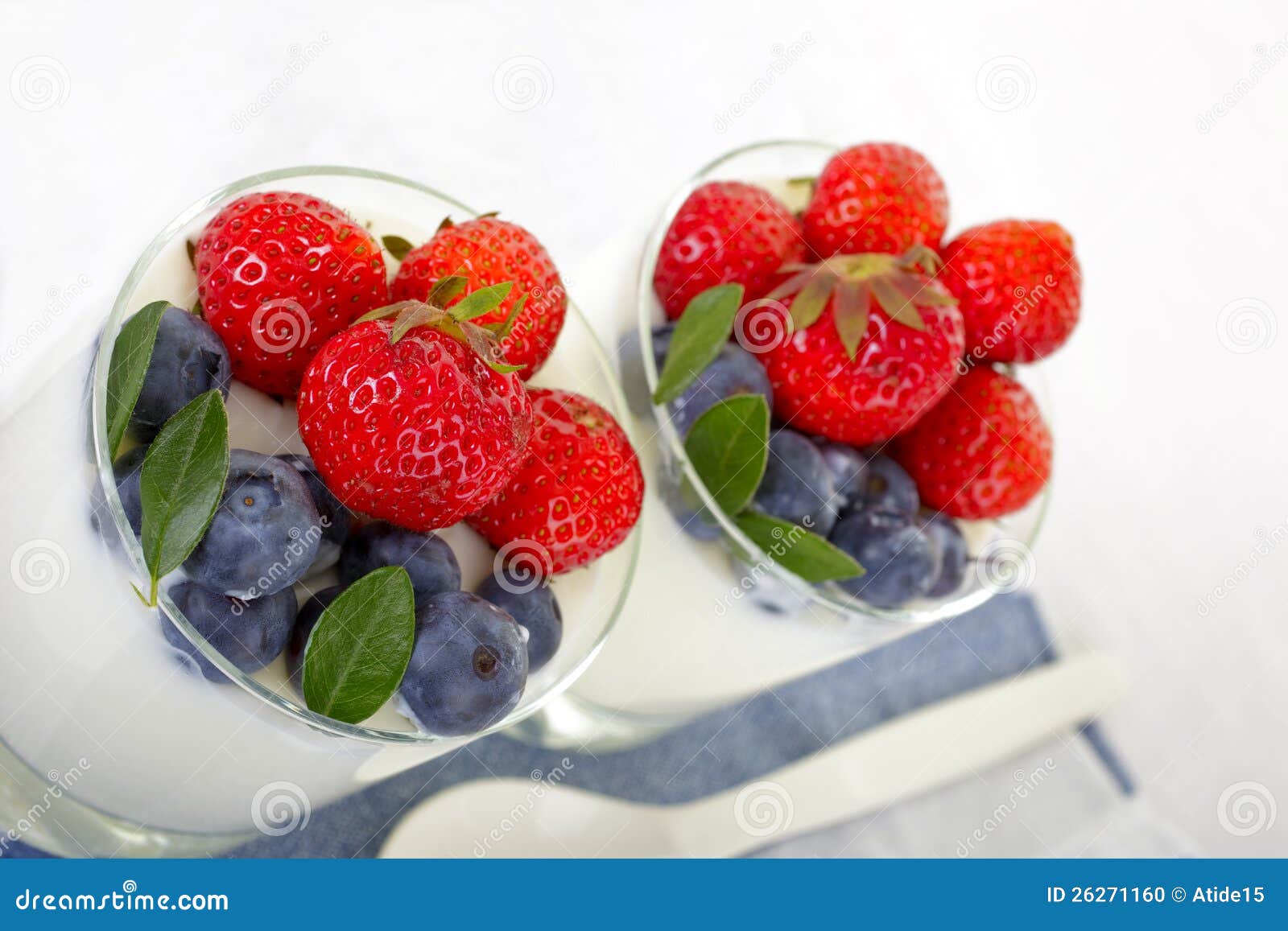 Yogurt with berries stock photo. Image of cooking, shot - 26271160